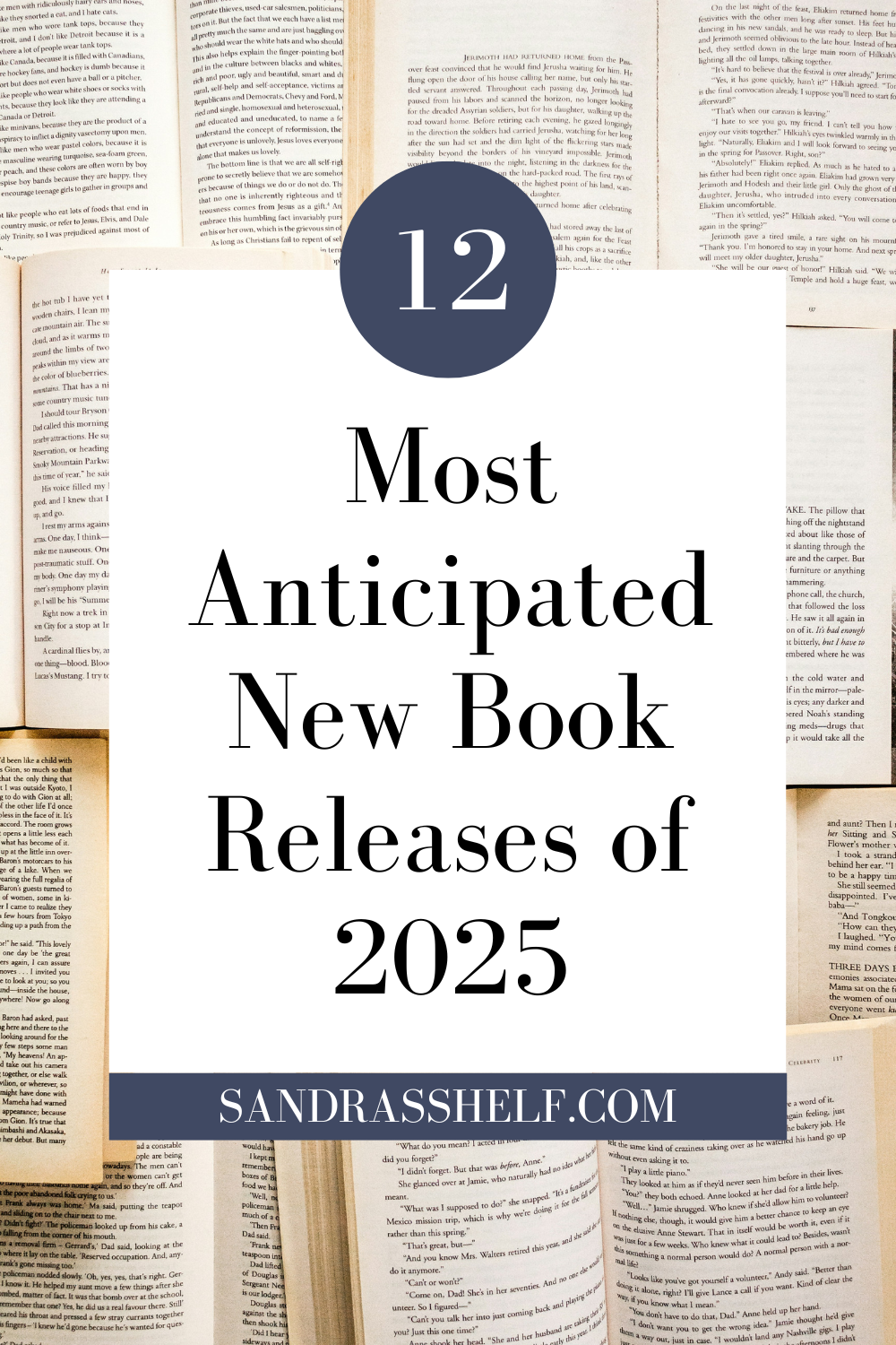 12 Most Anticipated New Book Releases of 2025 - Sandra's Shelf